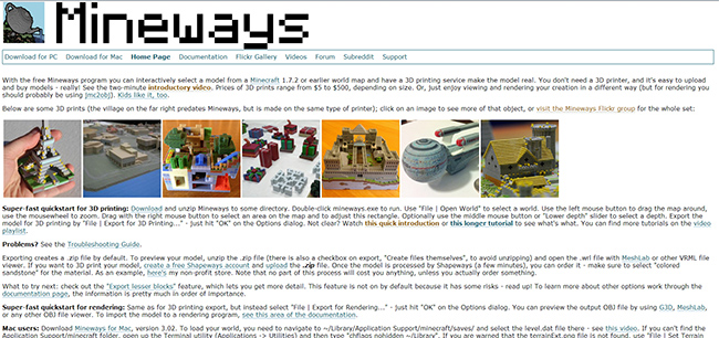 Minecraftのデータを3DCADデータにする「Mineways」 - creative mode