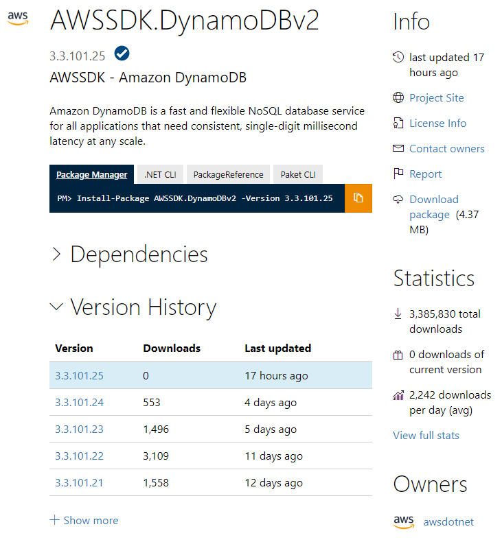 Lambda(C#) から AWS DynamoDB に Insert してみた - Grow up