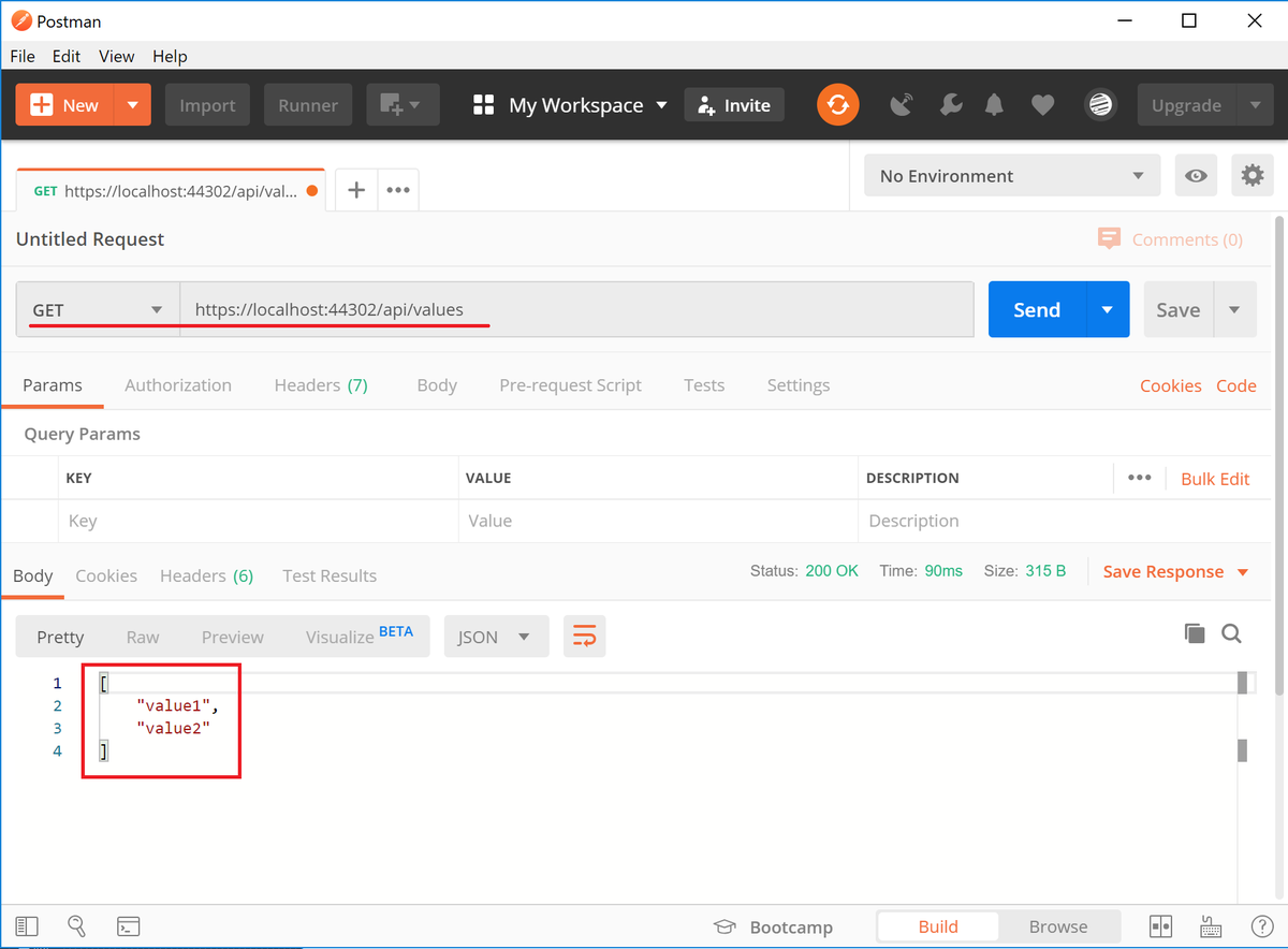 Postman の Could not get any response を解決する方法 (.Net Core API) - Grow up