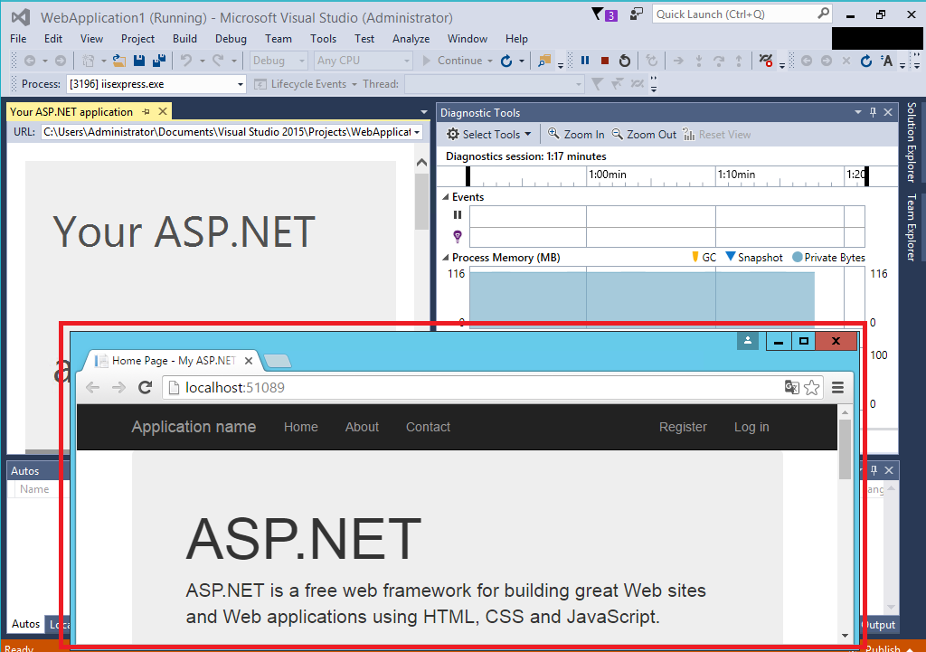 Visual Studio Community 2015 で始める ASP.NET MVC - clock-up-blog