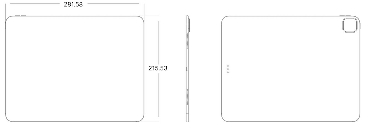 OLED搭載の新型iPad ProとされるCAD画像が流出 - こぼねみ