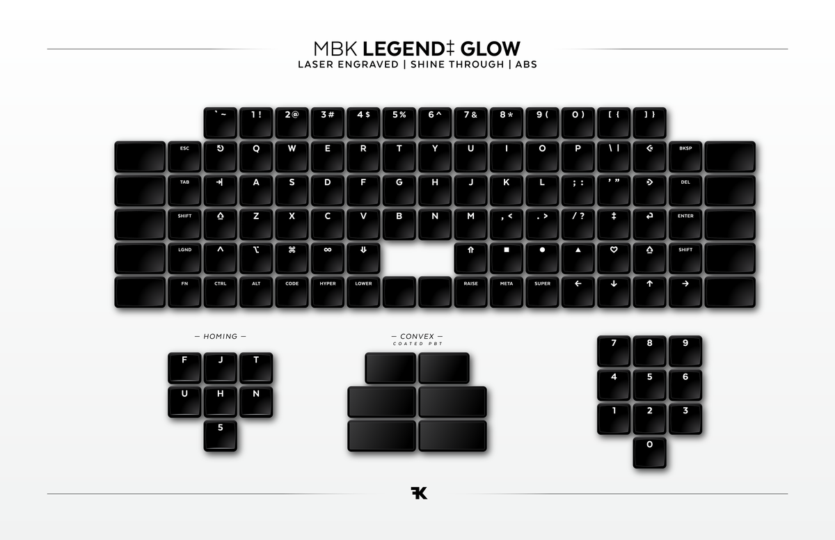 MBK Legend Glowを販売いたします＋MBK Legend GBの進捗報告 - Kochi Keyboard