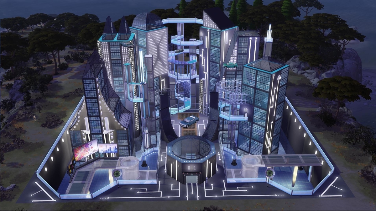 The Sims4「Future City for alien 配布」 - 不思議町日誌
