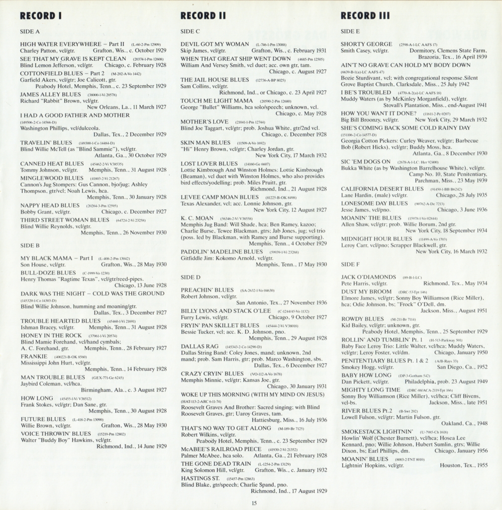 BLUES DOCUMENTS BOX BD-01 (RST RECORDS) - ひとりDiscogs