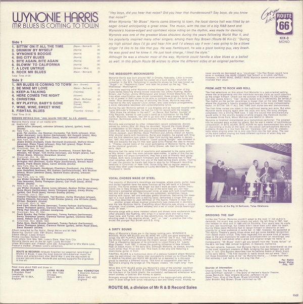 Route 66 / Mr R&B Record Sales KIX-3 [MONO] - ひとりDiscogs