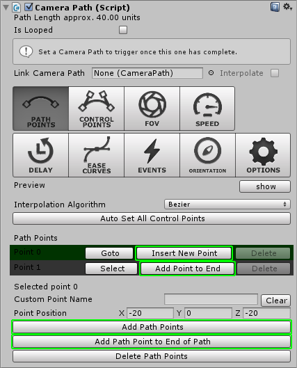 【Unity】 Camera Path Animatorの使い方 - koma blog