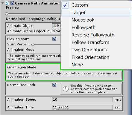 【Unity】 Camera Path Animatorの使い方 - koma blog