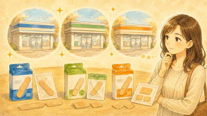 コンビニ絆創膏はどこに売ってる？セブン・ローソン・ファミマの取扱いを解説 - 日常の「困った」を解決するノート