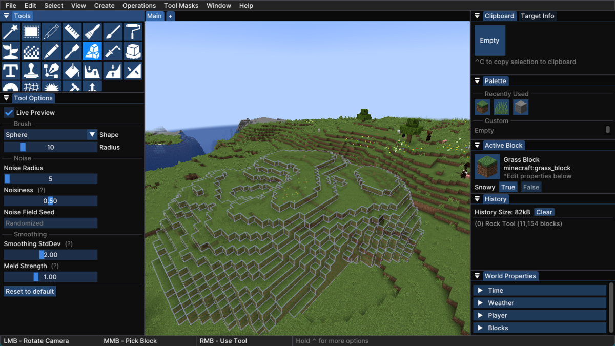 【Minecraft】 Axiom ～ワールド編集オールインワンツールMOD～ #4 エディターモード (1) - 新駒奈日誌