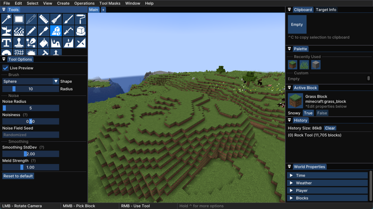 【Minecraft】 Axiom ～ワールド編集オールインワンツールMOD～ #4 エディターモード (1) - 新駒奈日誌