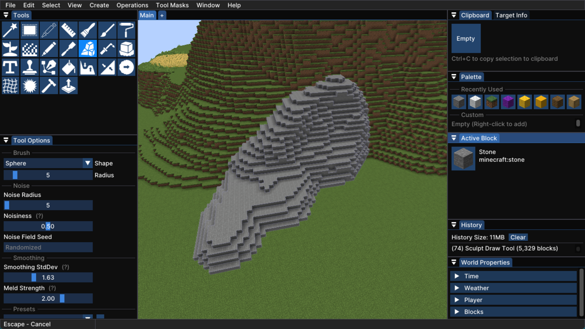 【Minecraft】 Axiom ～ワールド編集オールインワンツールMOD～ #6 エディターモード (3) - 新駒奈日誌
