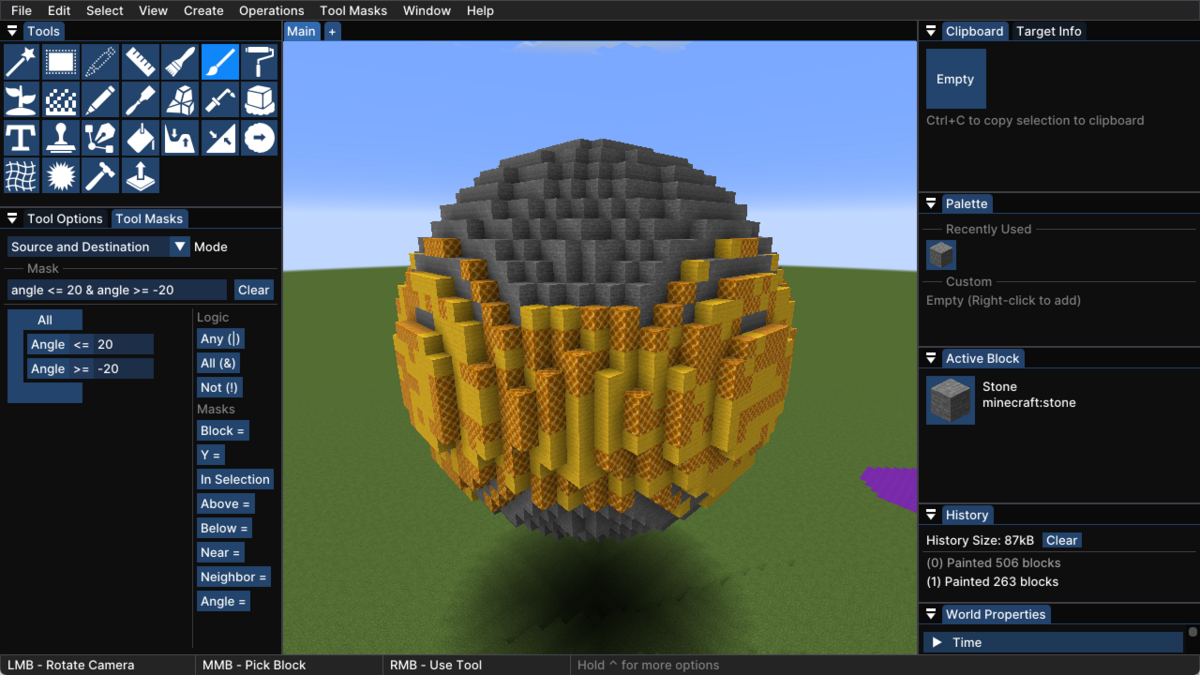 【Minecraft】 Axiom ～ワールド編集オールインワンツールMOD～ #8 エディターモード (5) [最終回] - 新駒奈日誌