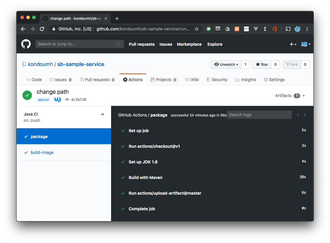 GitHub Actions (beta) を使ってみる - kondoumh のブログ