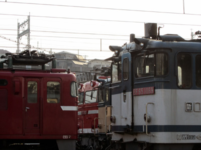 個別「EF81 82,EF81 95,EF64 1014,EF65 1069＠田端」の写真、画像 - kono1's fotolife