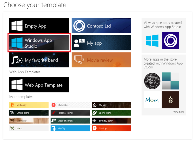 Windows App Studio を試してみた - 都内で働くSEの技術的なひとりごと / Technical soliloquy of ...