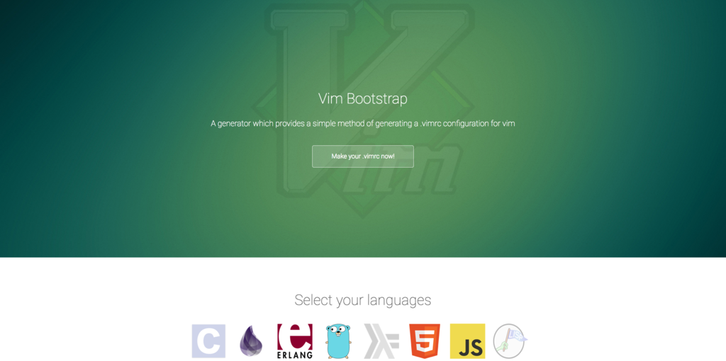 Vim Bootstrapを使ってお手軽にvimrcを強化 - kopug memo
