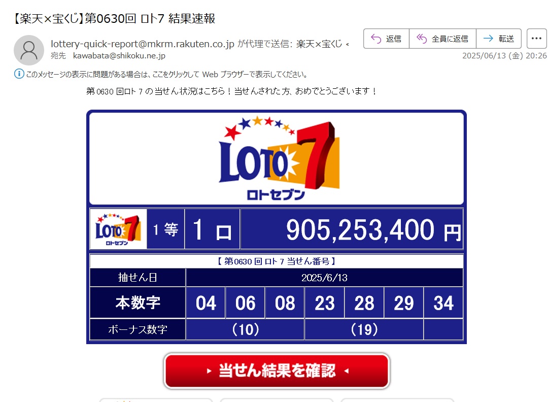 ロト7 - 宝島のチュー太郎