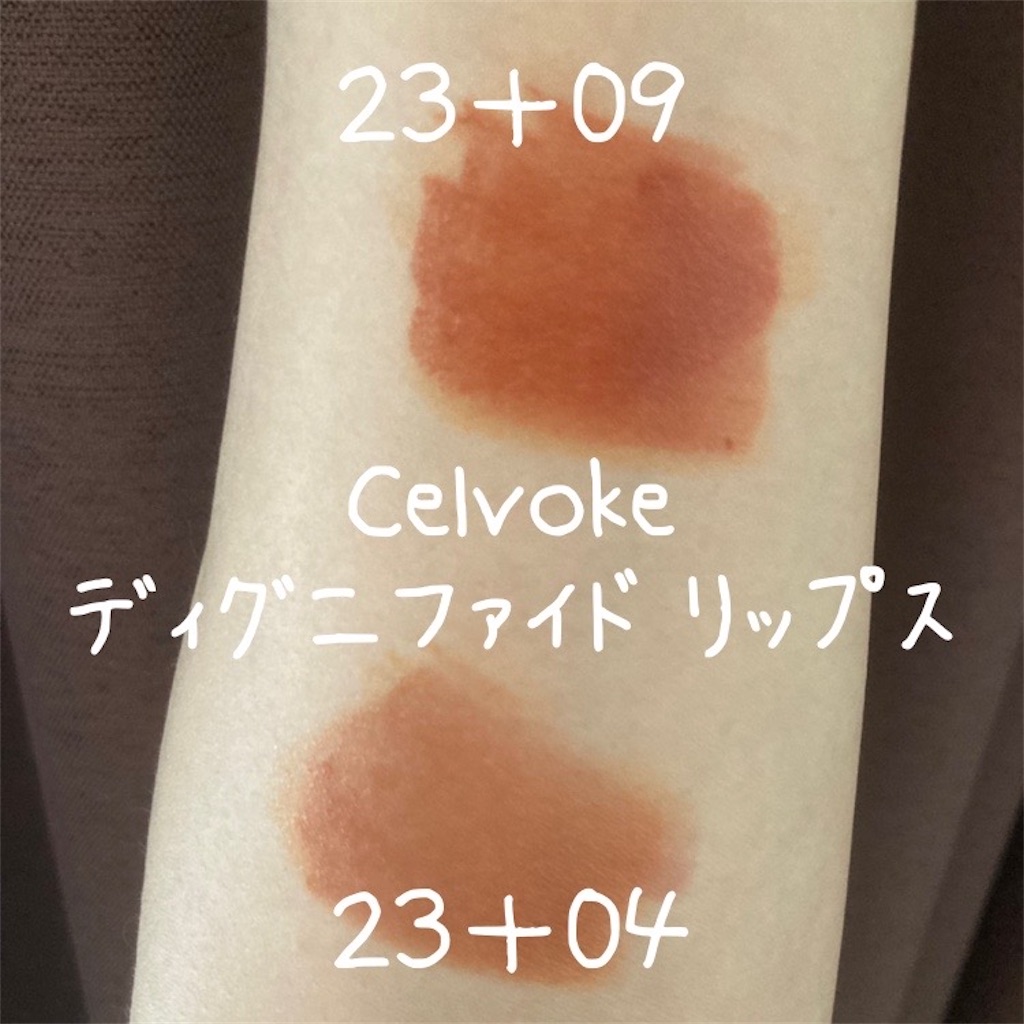Celvokeの23と04を混ぜてみた！｜セルヴォーク｜ディグニファイド リップス｜シアーアンド｜ピンクブラウン - 平日腰掛けOLのメモ帳