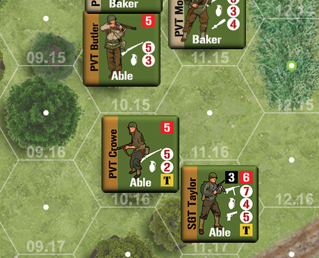 Compass Games Combat! 自作シナリオ「森の村」第0ターン - ゲームの醍醐味