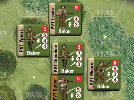 Compass Games Combat! 自作シナリオ「森の村」第0ターン - ゲームの醍醐味