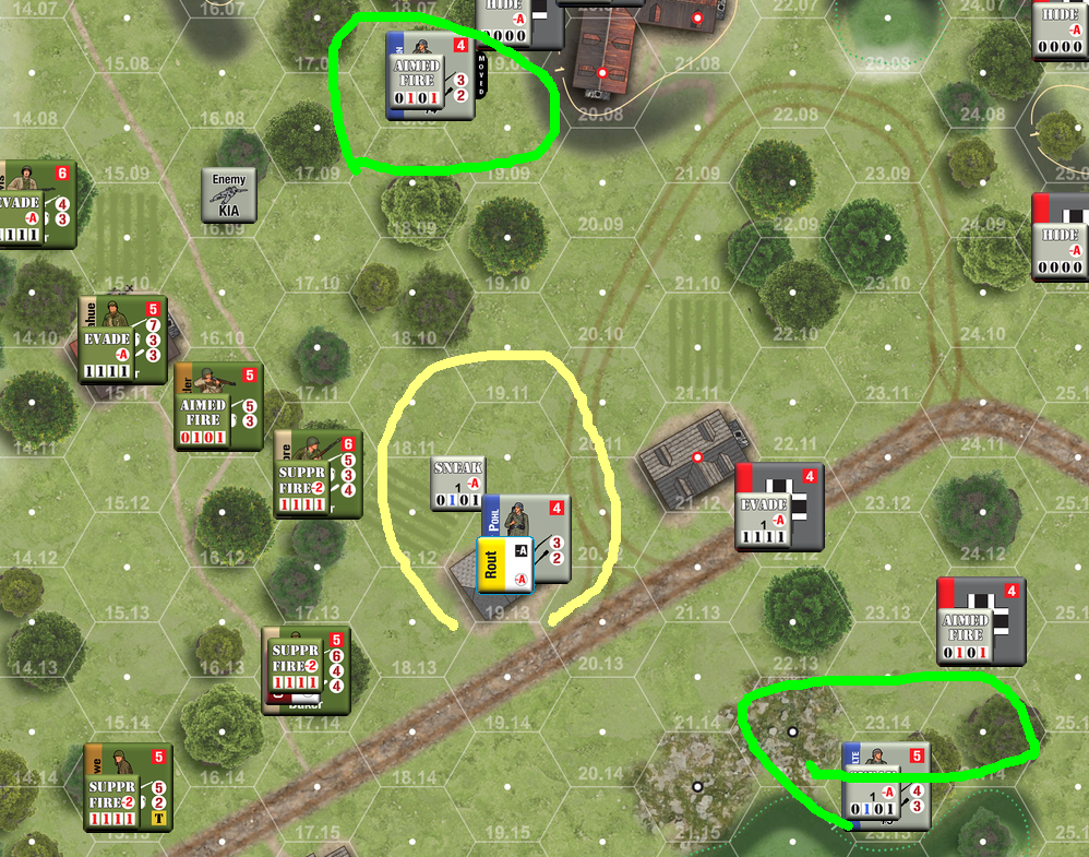 Compass Games Combat! 「森の村」第3ターン - ゲームの醍醐味