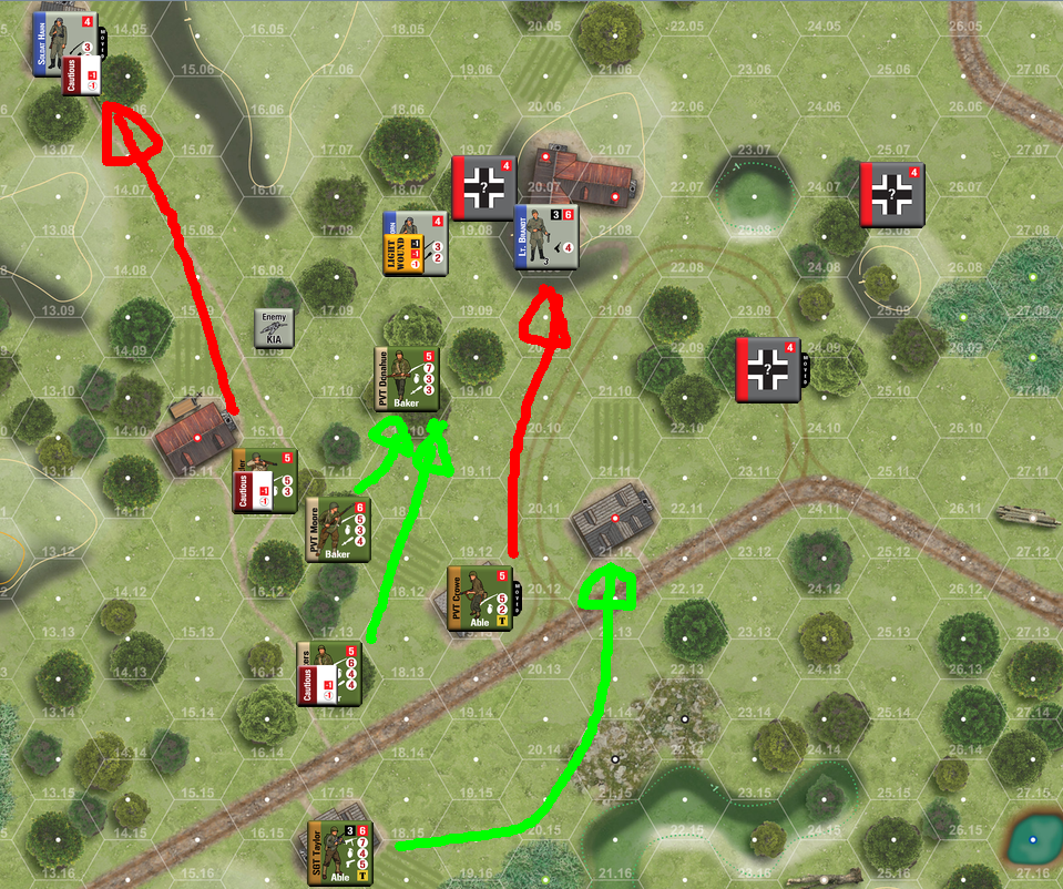 Compass Games Combat! 「森の村」第5ターン - ゲームの醍醐味