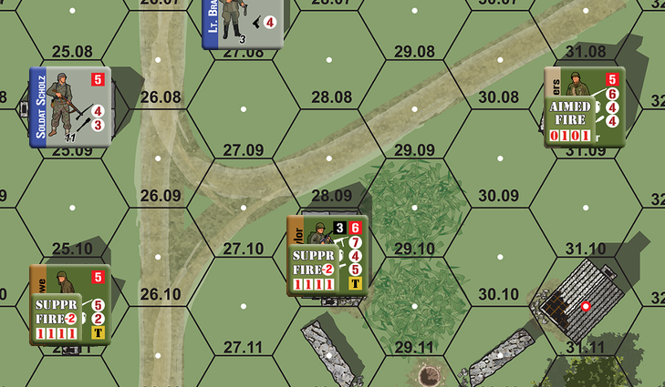 Compass Games Combat! インストラクション 2/3 アクションフェイズ - ゲームの醍醐味