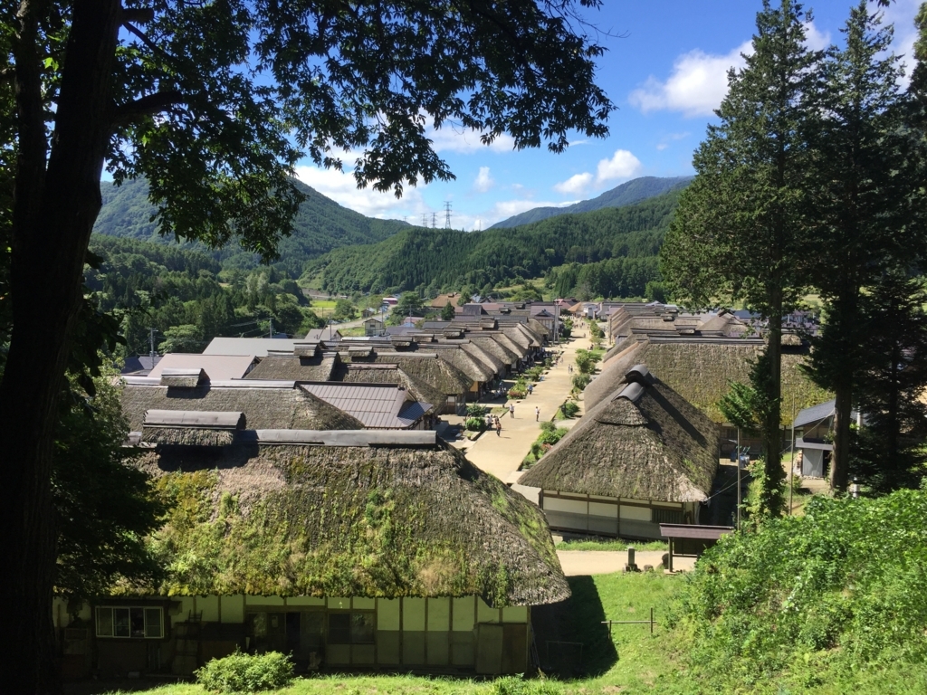 Ouchijuku, former post town with thatched roof house once flourished in ...
