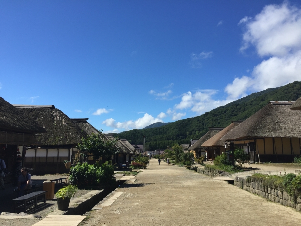 Ouchijuku, former post town with thatched roof house once flourished in ...