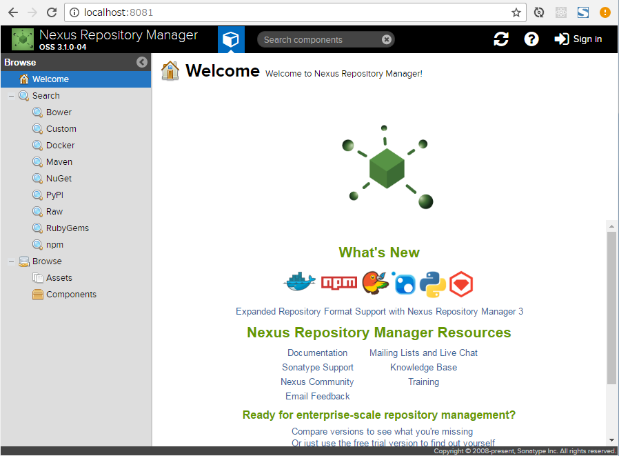 共有ライブラリを管理するために Sonatype の Nexus Repository Manager OSS を使用する ( その16 ...