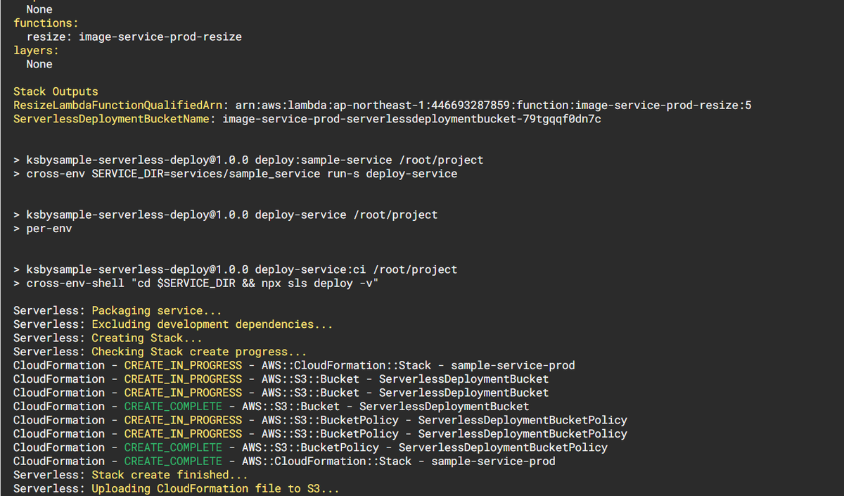 Serverless Framework で Deploy 用ディレクトリへ移動→環境変数を設定する方法で Deploy する環境を切り替える 