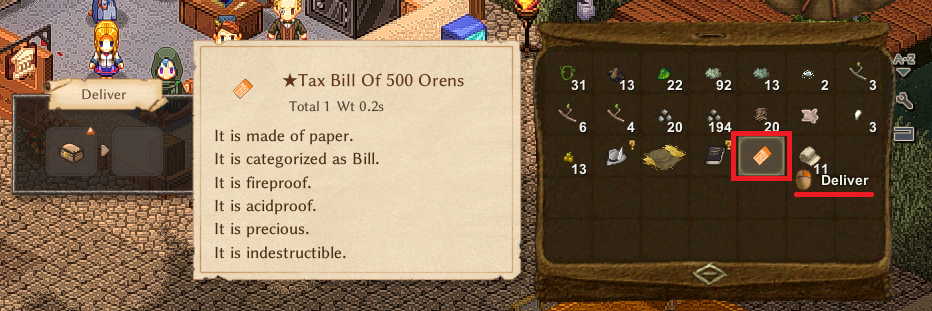 【Elin】How to pay tax and how to take "tax chest" home - 雑記