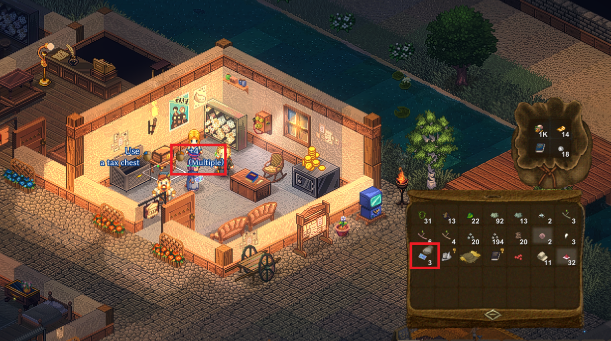 【Elin】How to pay tax and how to take "tax chest" home - 雑記