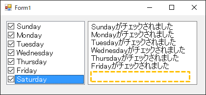 【C#】【VB.NET】CheckedListBoxがチェックされたときにイベントを発生させる - ktts’s blog