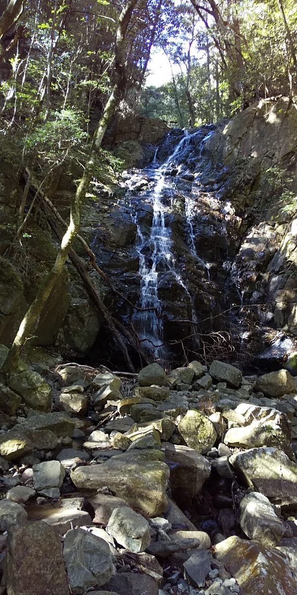 尾鈴山の矢研谷ルートにある若葉の滝 - Kumattaki 癒し滝を求めて