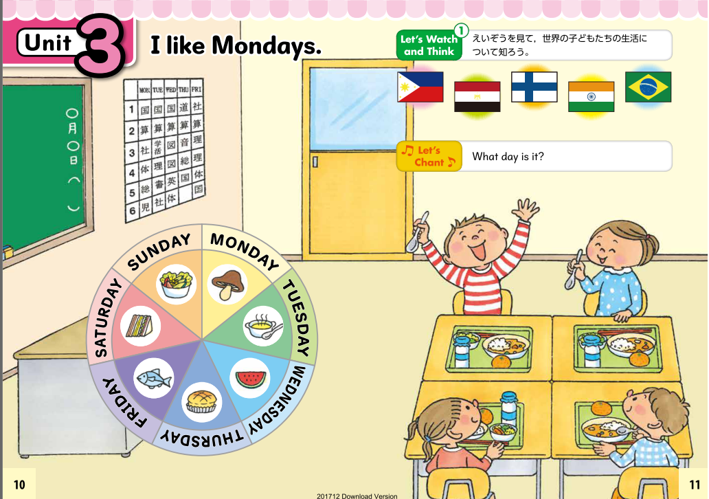 小学校外国語 所見＆評価「I like Mondays.」(Let's Try2 Unit3) - 先生の四苦八苦