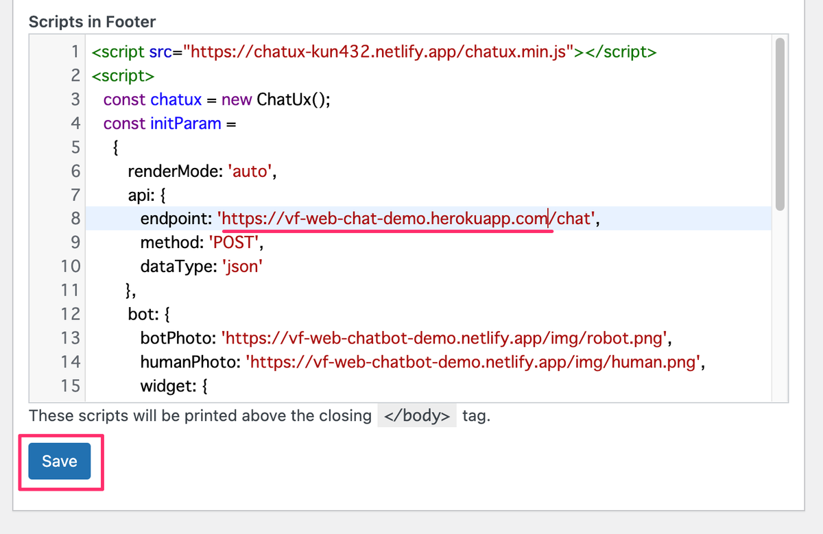 Voiceflow Dialog Management Apiをつかってチャットボットをウェブサイトに設置できるようにしてみた