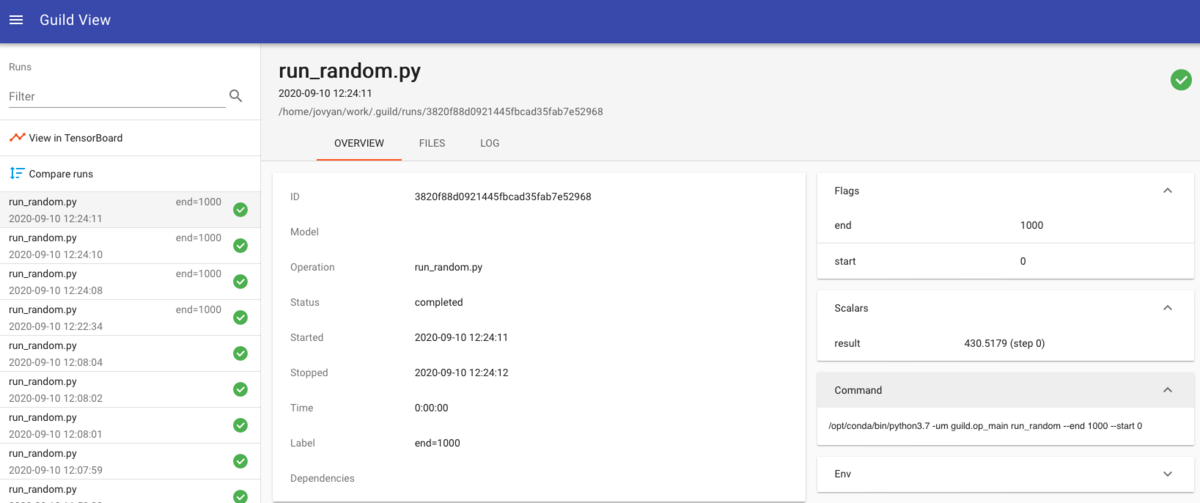お手軽で欲しい機能が揃っている実験管理ツールGuild AIの紹介 - kuromt blog