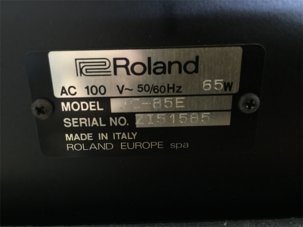 【機材紹介】ROLAND JC-85 - KUSSA魂-俺の唄を聞けぃ!-