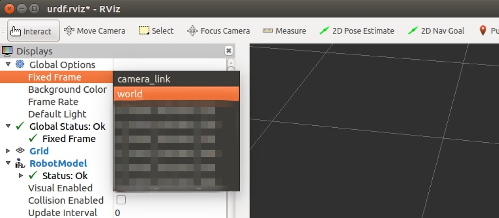 RViz:"No transform from [link_name] to [map]" - クワマイでもできる