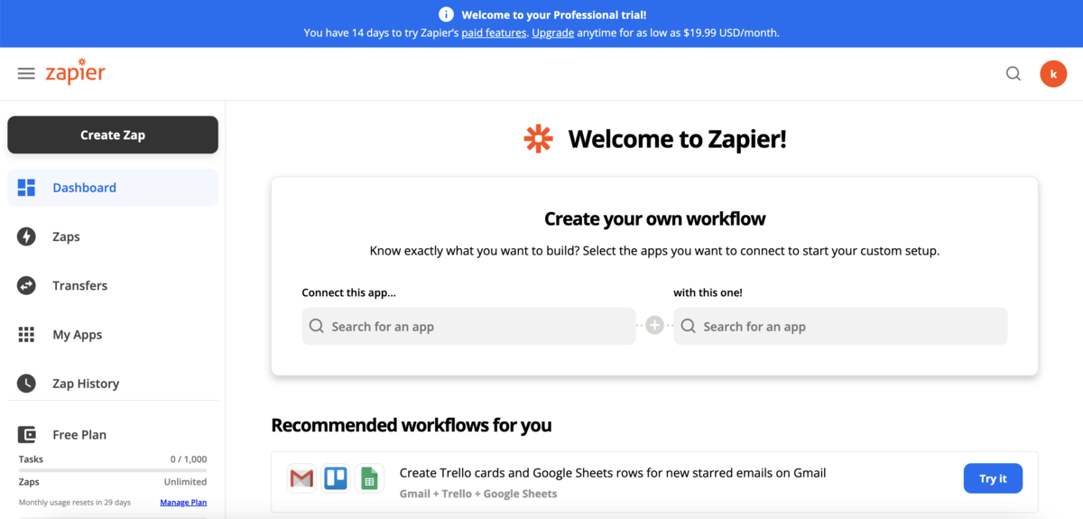 【Zapier】Trelloでカードを追加したときにChatworkにメッセージを送る - kwn’s blog