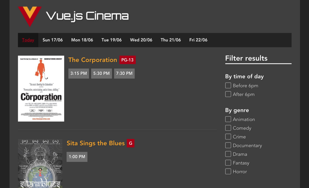 Vue.jsで作る初めてのSPA〜Udemyの"The Ultimate Vue JS 2 Developers Course"のProject 2を受講した - こまぶろ
