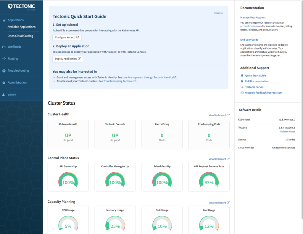 Tectonic CoreOS を使って AWS 上に Kubernetes クラスタを構築する - blog.ayakumo.net