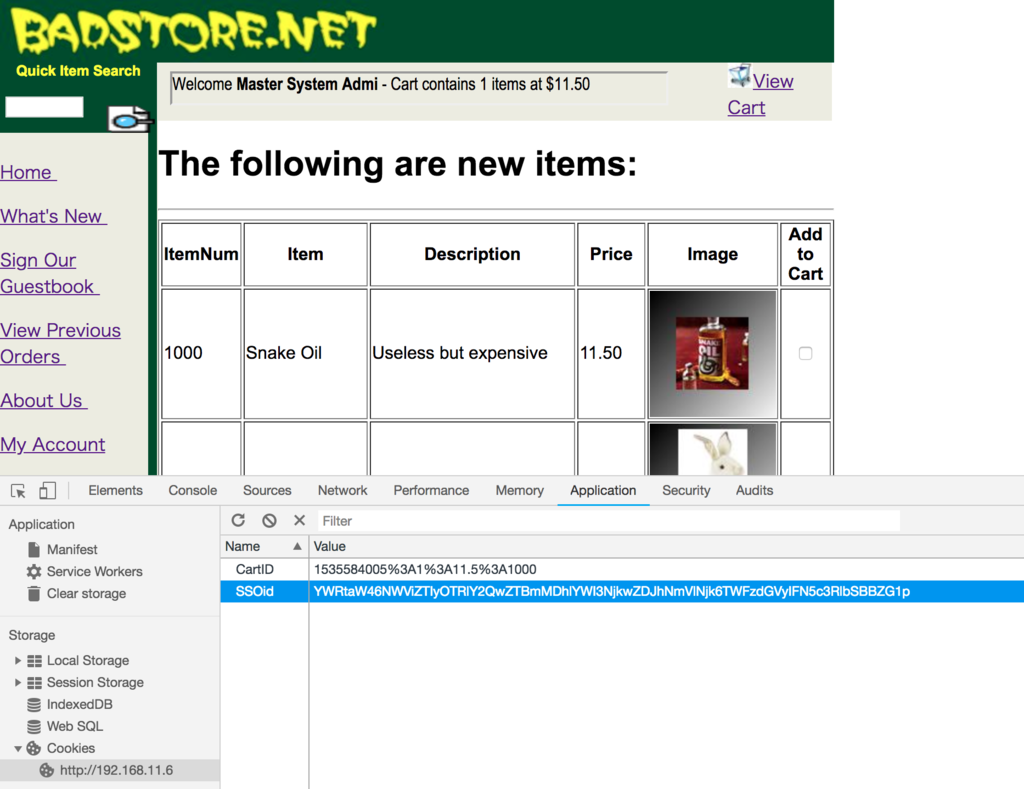 BadStore.netを使った脆弱性調査 - kyonta1022’s blog