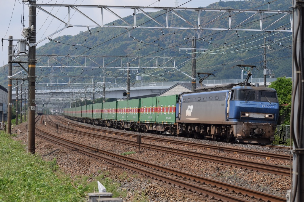 通達174 「 EF200-7号機代走！56レ福山レールエクスプレスを狙う 」 - 写真は鉄で出来ている。