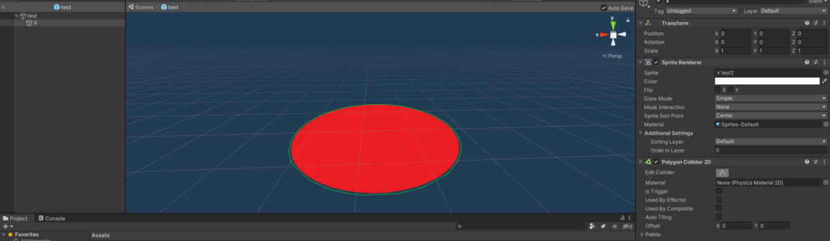 Unity: Polygon Collider 2Dから平面のMeshを生成する - おもちゃバコ