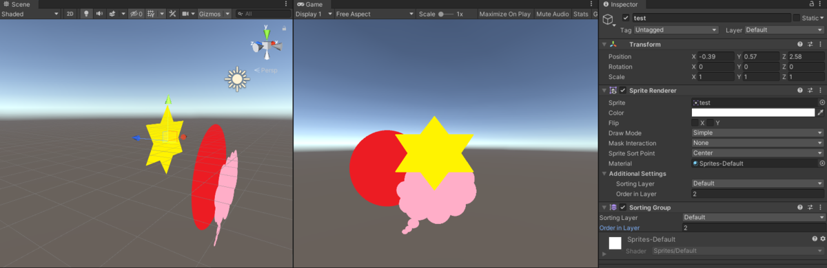 Unity: スプライトの表示順を変更する - おもちゃバコ