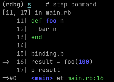 ruby/debugをつかってみる - @ledsun blog