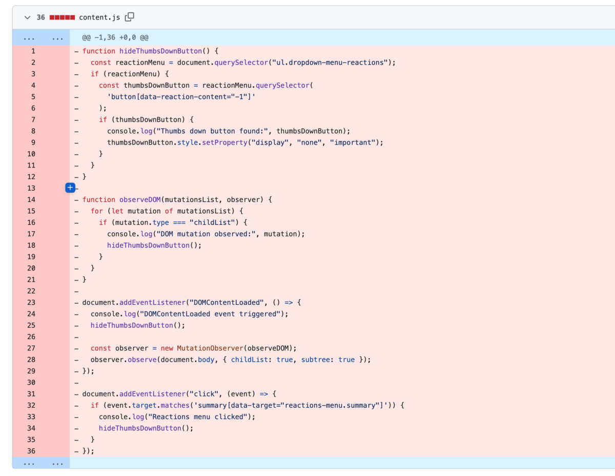 Chromeの拡張機能「GitHub Prevent Thumbs Down Click」をリリースしました！ - LEFログ