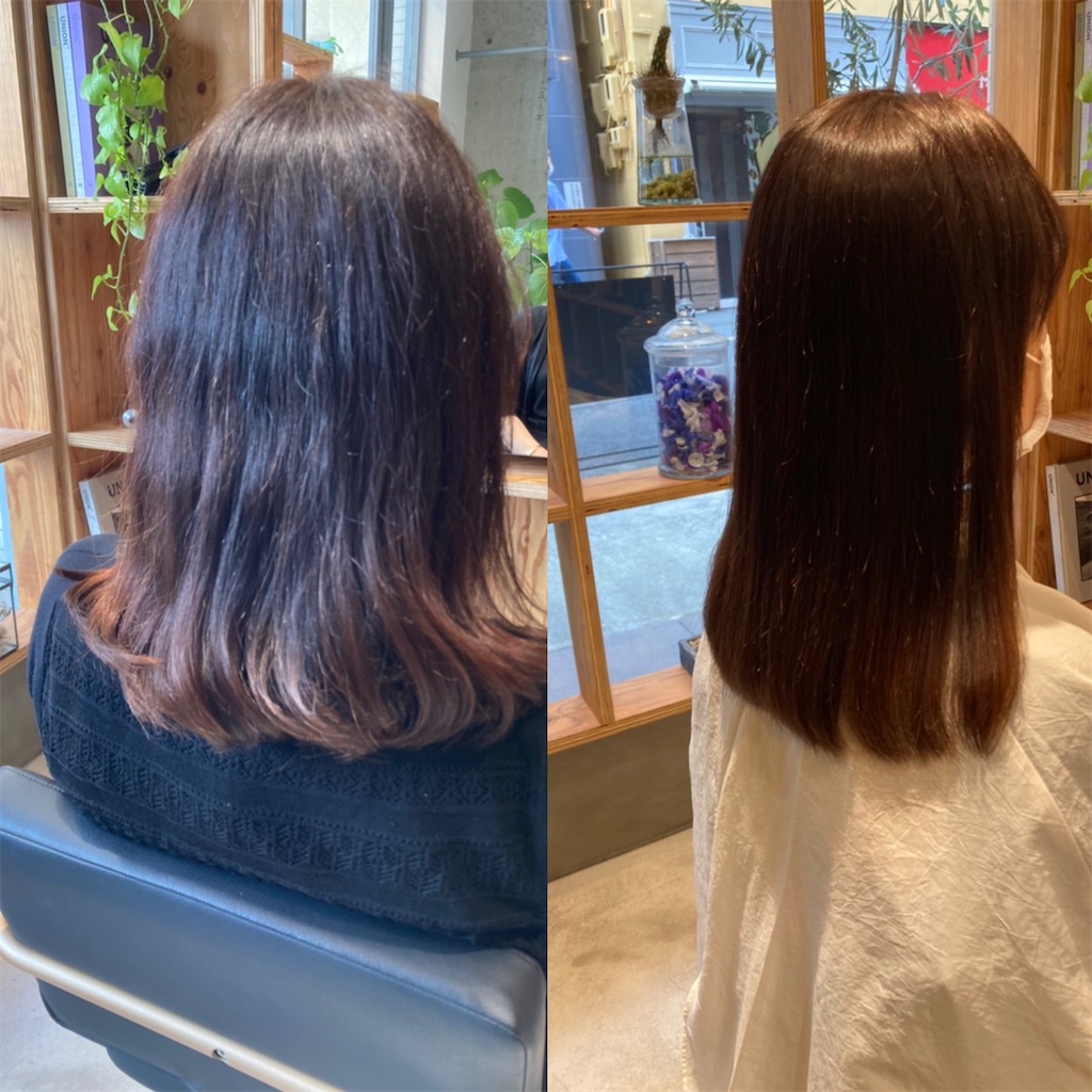 お客様酸性ストレート、 - 【Le lien】大阪市西区新町の美容室ルリヤン lelien_hair